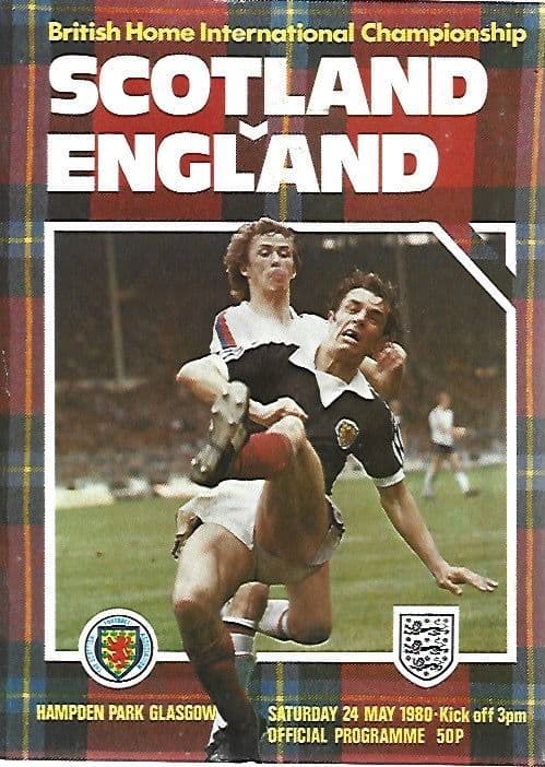 Scotland v England Official Matchday Programme - 24th May 1980