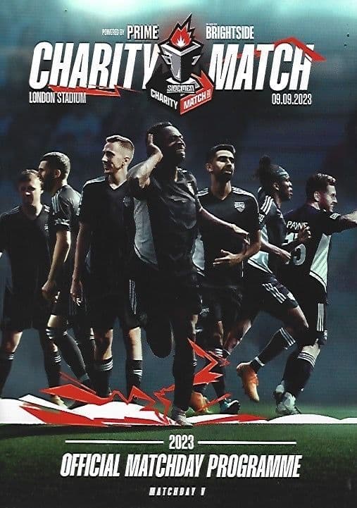 Sideman Charity Match 9th September 2023 Official Matchday Programme ...