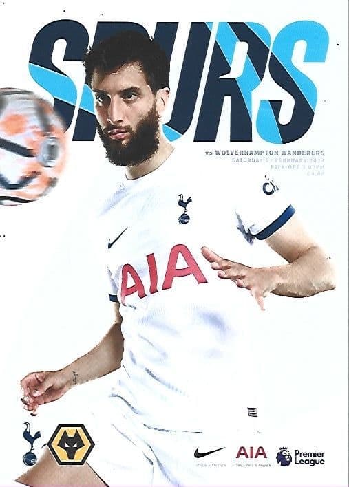 Tottenham Hotspur v Wolverhampton Wanderers Official Matchday Programme ...