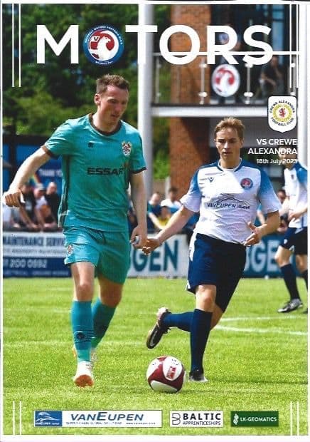 Vauxhall Motors v Crewe Alexandra Official Matchday Programme 23/24 ...