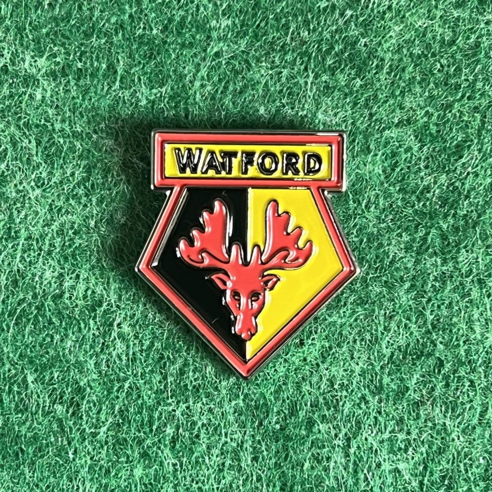 Watford Football Club Colour Crest Enamel Pin Badge