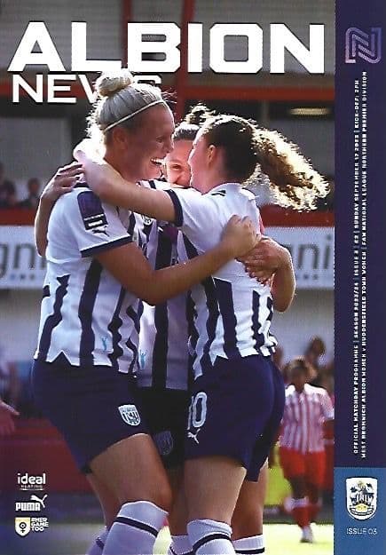 West Bromwich Albion Women v Huddersfield Town Women Official Matchday ...