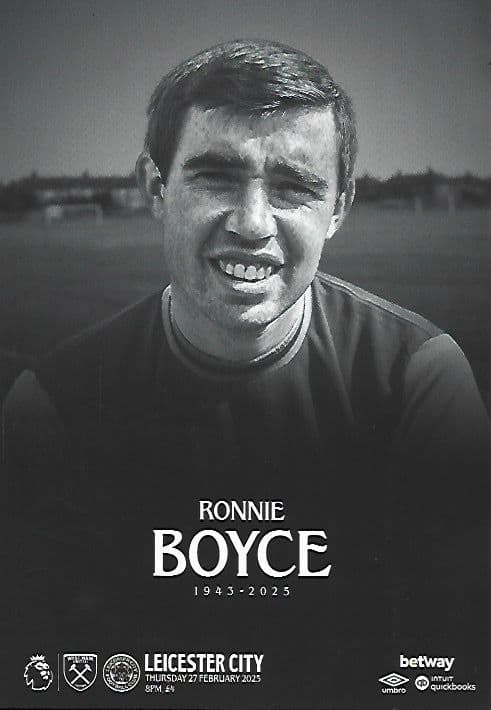 West Ham United v Leicester City Official Matchday Programme 2024/25 ...