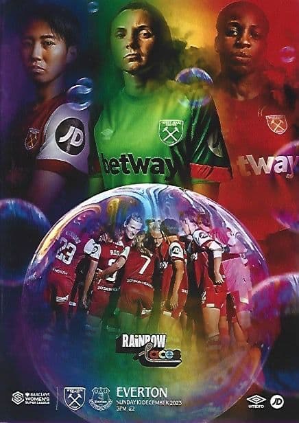 West Ham United Women v Everton Women Official Matchday Programme 23/24 ...