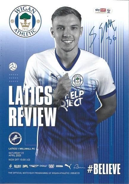 Wigan Athletic v Millwall Official Matchday Programme 22/23 - 22nd ...