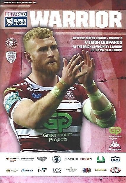 Wigan Warriors v Leigh Leopards Official Matchday Programme - 5th July 2024