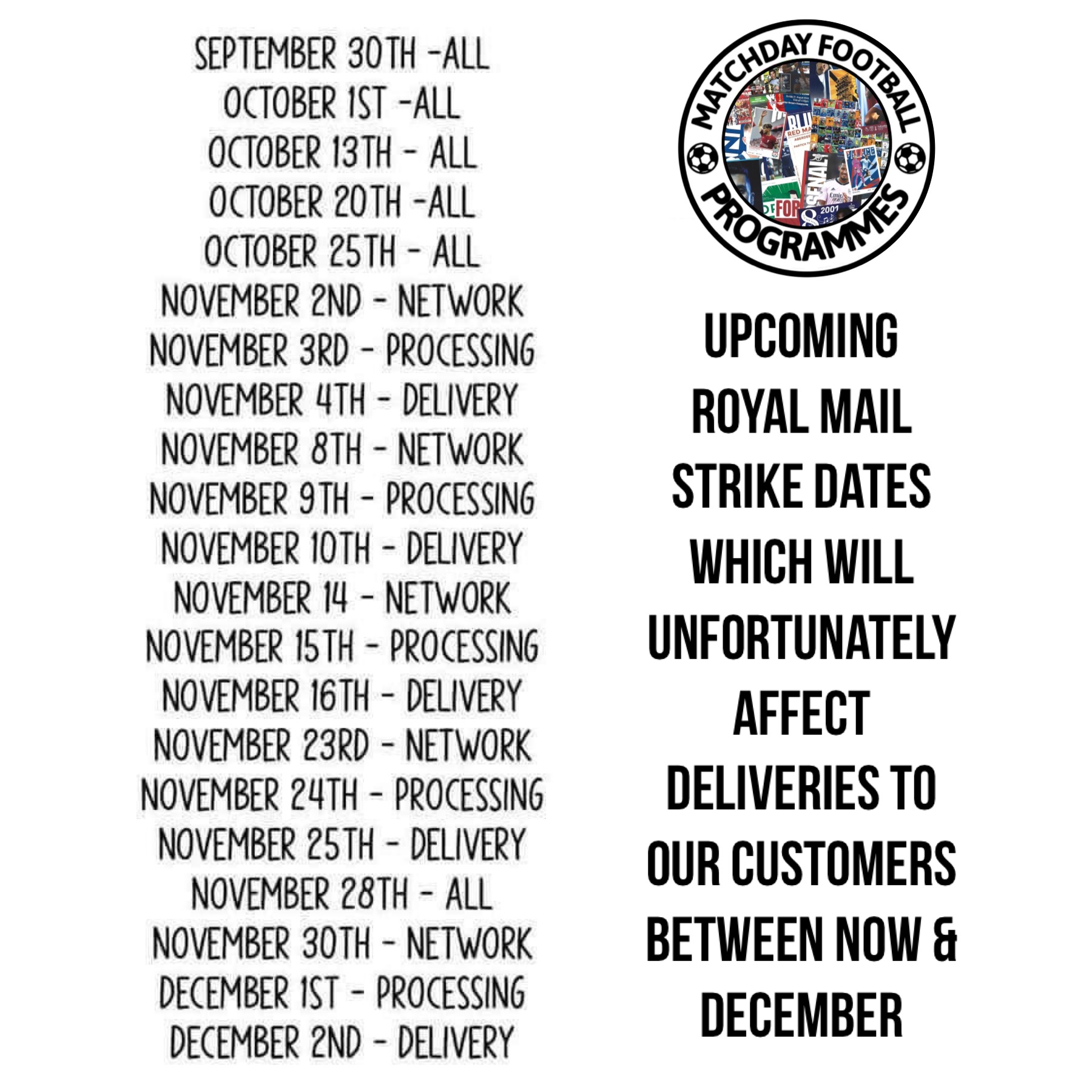 Football Programmes - Matchday Football Programmes