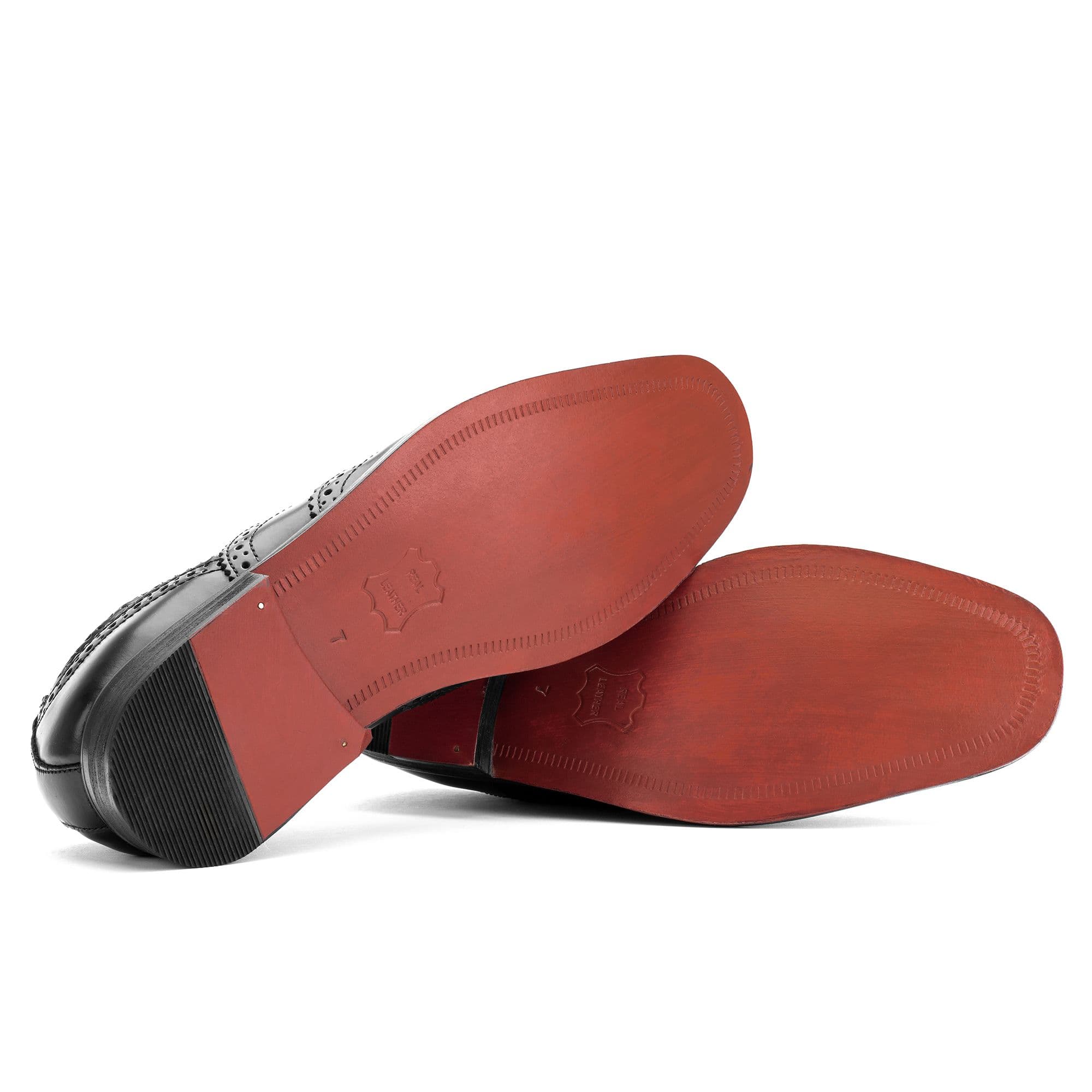 100 Leather Ghillie Brogue - Modern Fashion Black Kilt Shoes - Scottish ...