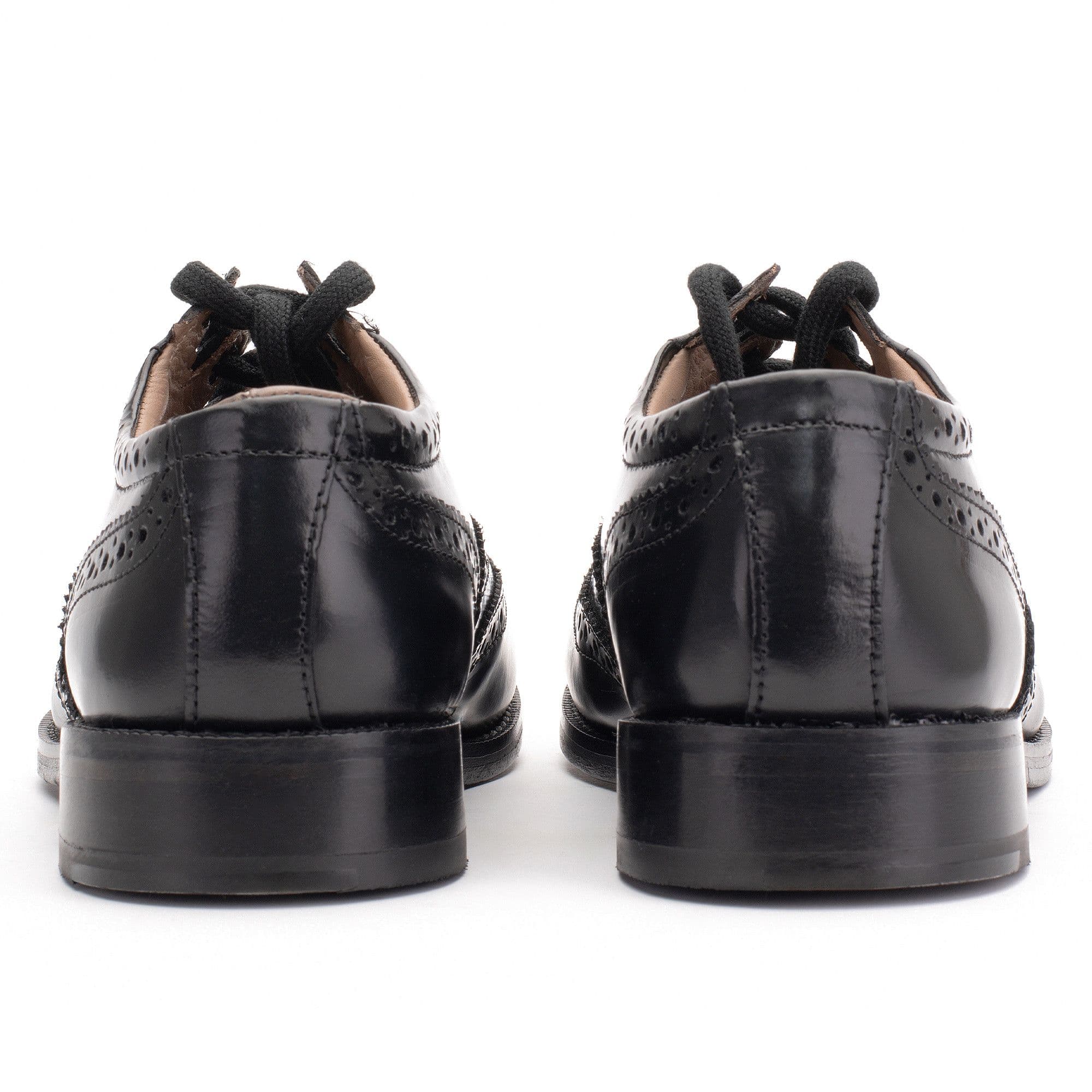 100 Leather Scottish Design Ghillie Brogue - Men & Women Black Kilt ...