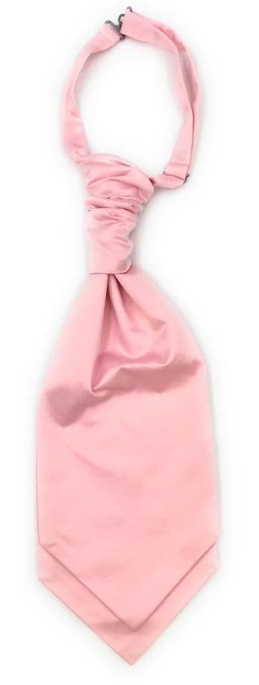 100 Polyester Light Pink Men Ruche Tie