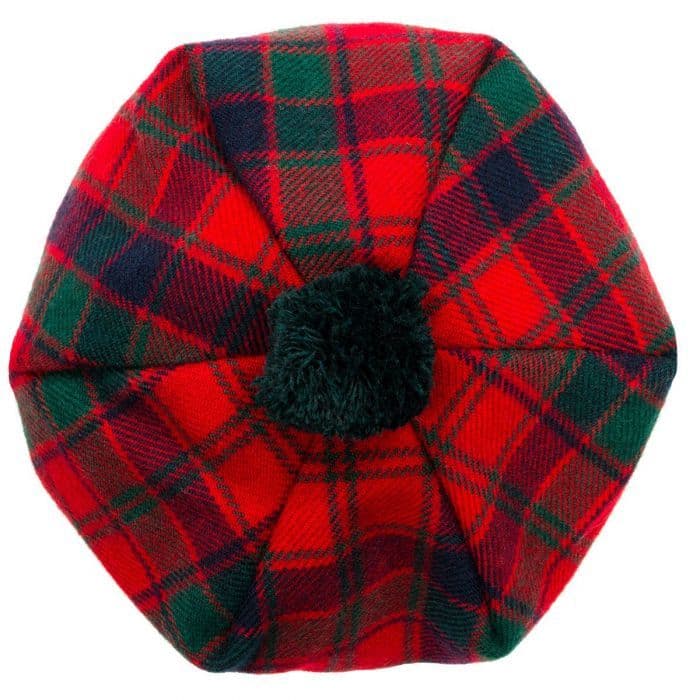 100 Wool Ladies Robertson Red Modern One Size Tam - Made in Scotland