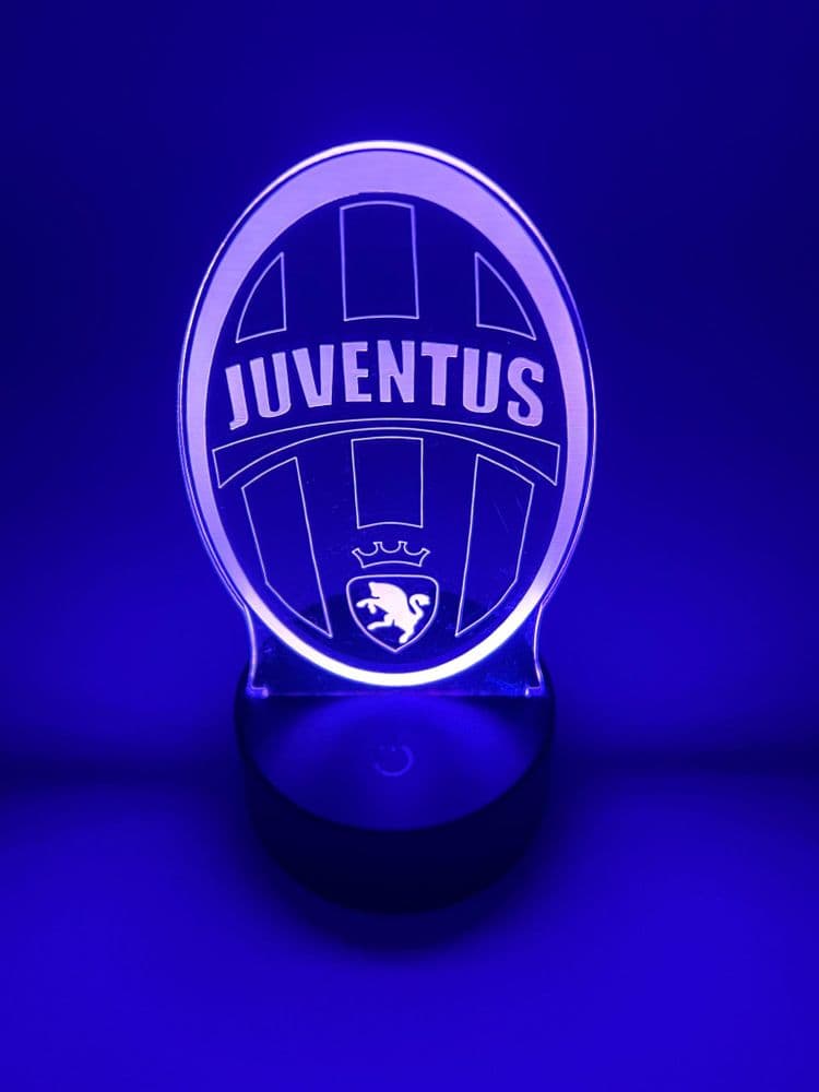 3D Lamp Juventus FC Kids & Adults 7 Colour Change Touch Control Night Light