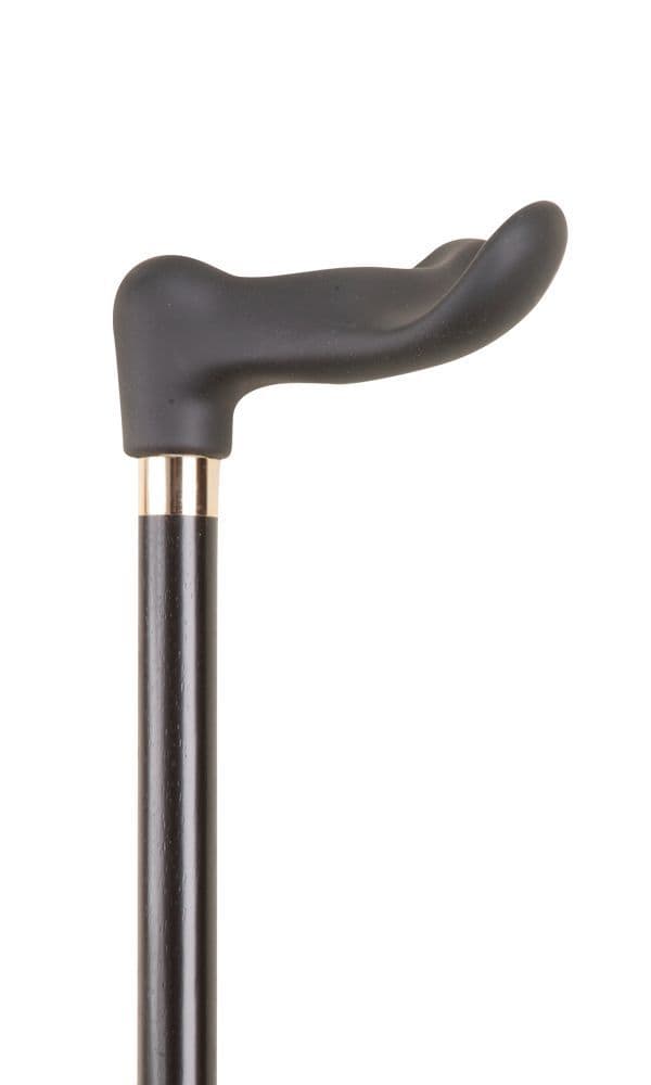 Anatomical Soft Feel Handle Walking Stick Left/Right Hand Hardwood ...