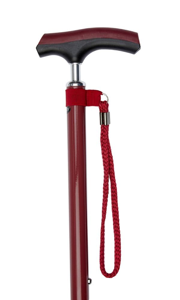 Comfy Grip Handle Adjustable Walking Stick - Lightweight 4 Colours TPR ...