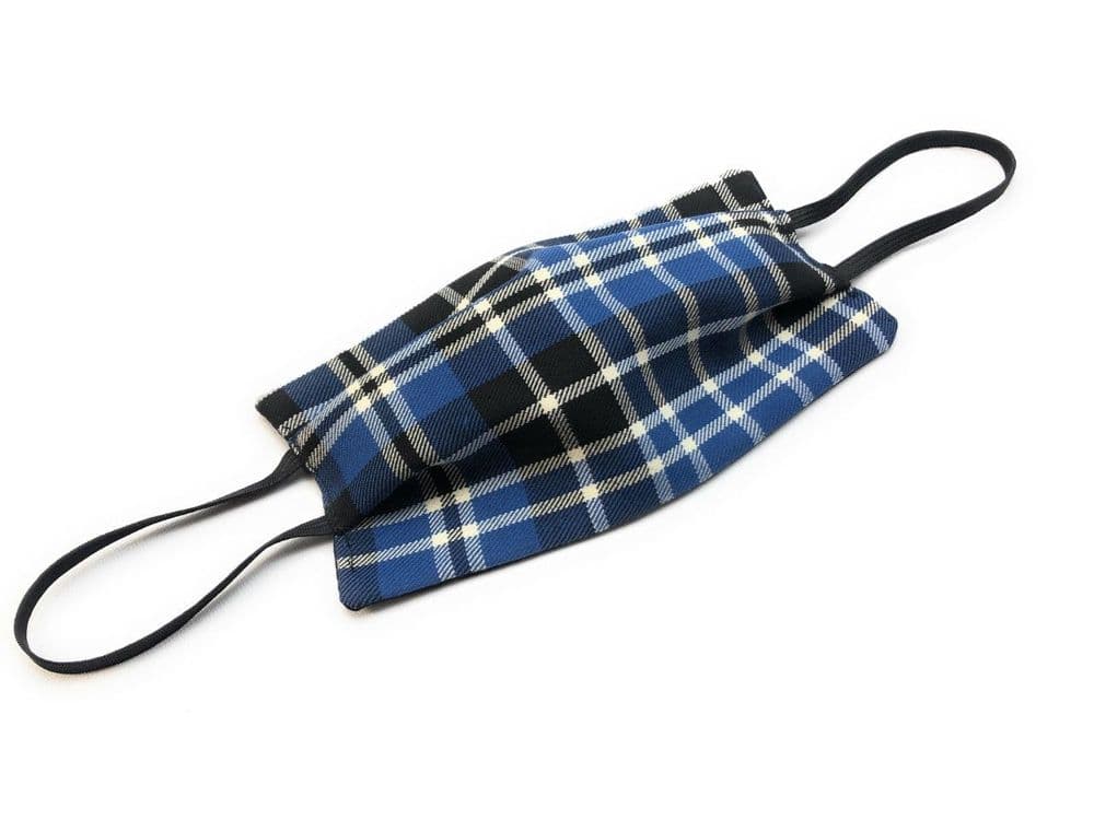 Face Mask Scottish Clark Ancient Tartan Handmade in Scotland Cotton New