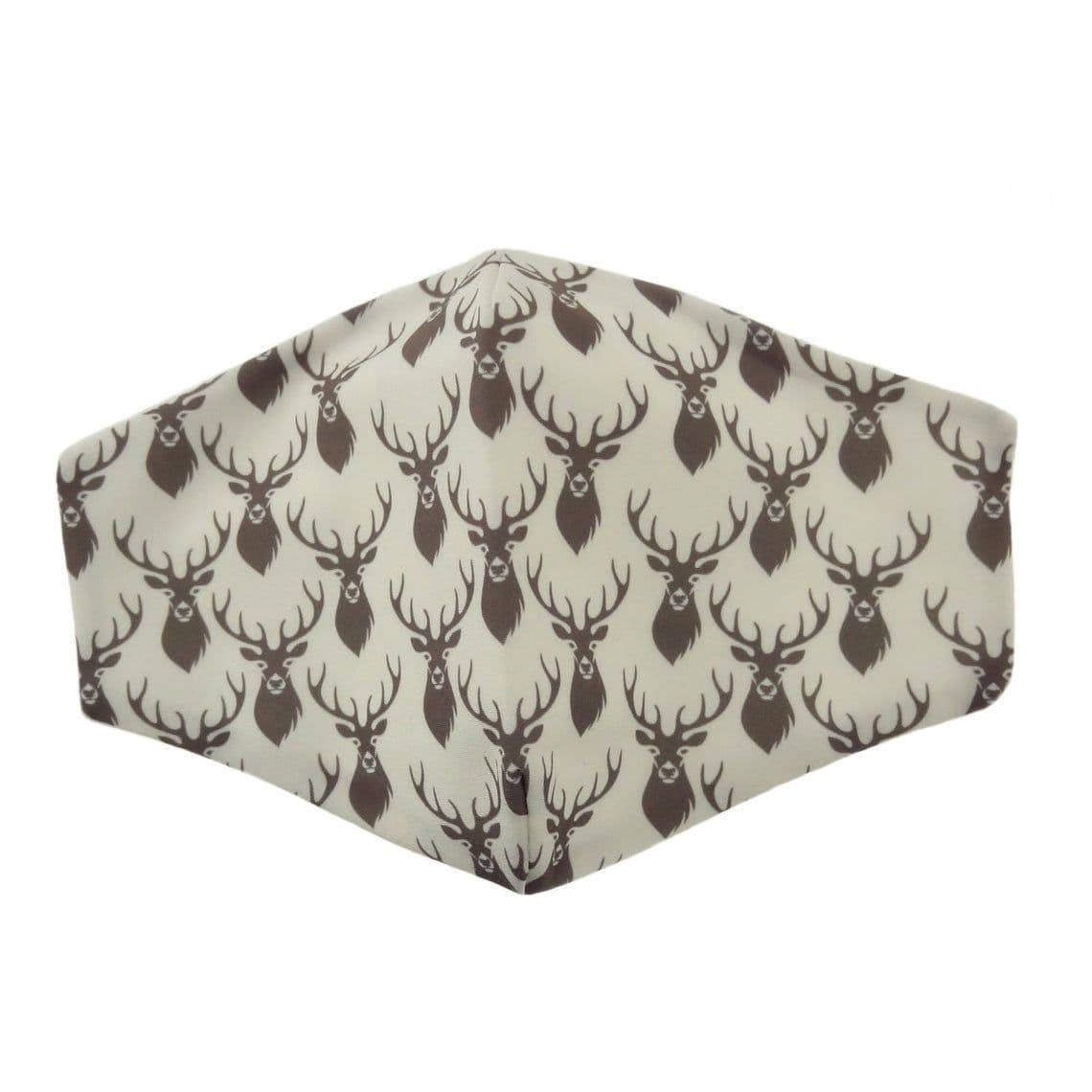 Face Mask Scottish Highland Stag Head Design New