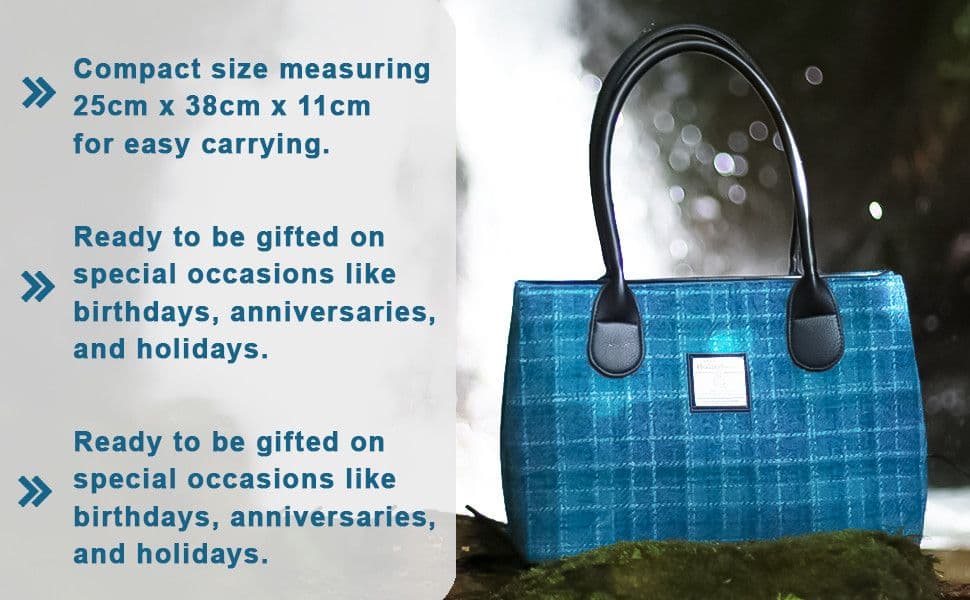 Harris Tweed Cassley Classic Handbag in Pink Check LB1003-COL 103