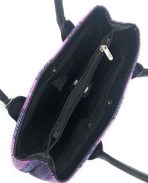 Harris Tweed Cassley Classic Handbag in Pink Check LB1003-COL 103