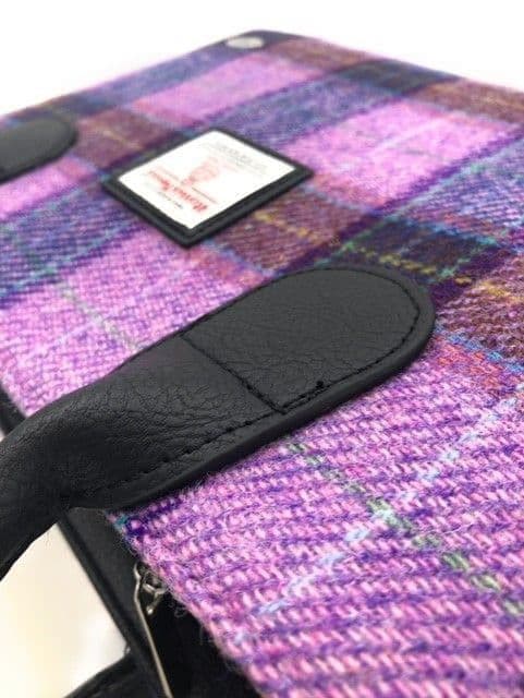 Harris Tweed Cassley Classic Handbag in Pink Check LB1003-COL 103