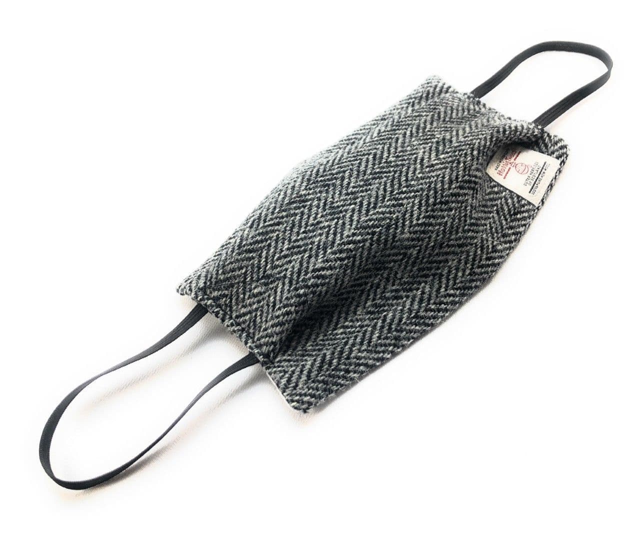 Harris Tweed Face Mask Handmade in Scotland Classic Herringbone Design