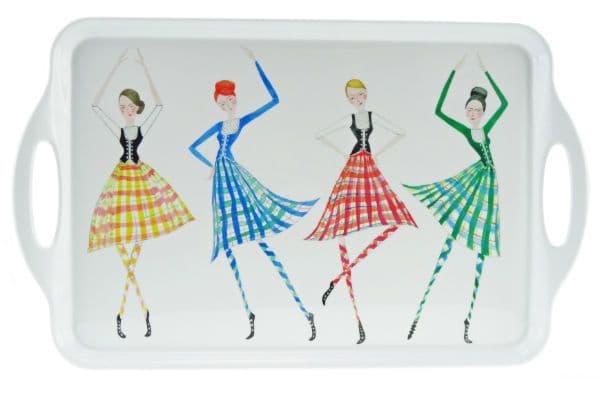 Highland Dancers Tea Tray AP3080