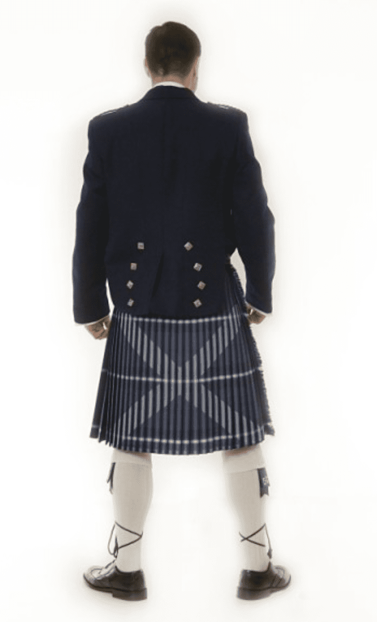 Men s Scottish Saltire Cross Design 100 Wool 6 Yard Kilt Made in ...