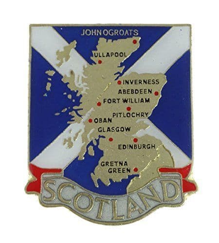 Metal Enamel Scotland Map Magnet MG1024