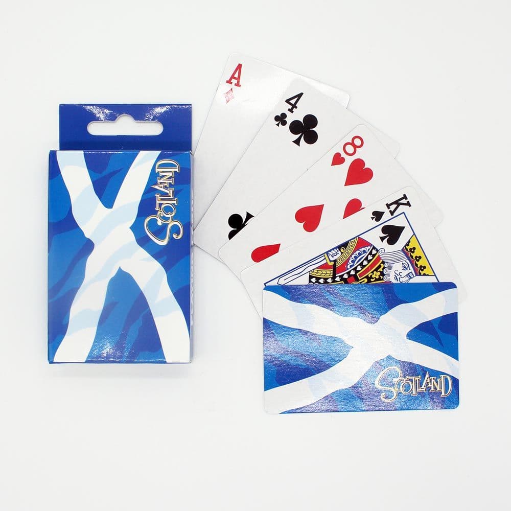 Scotland Playing Card Scottish Flag Saltire