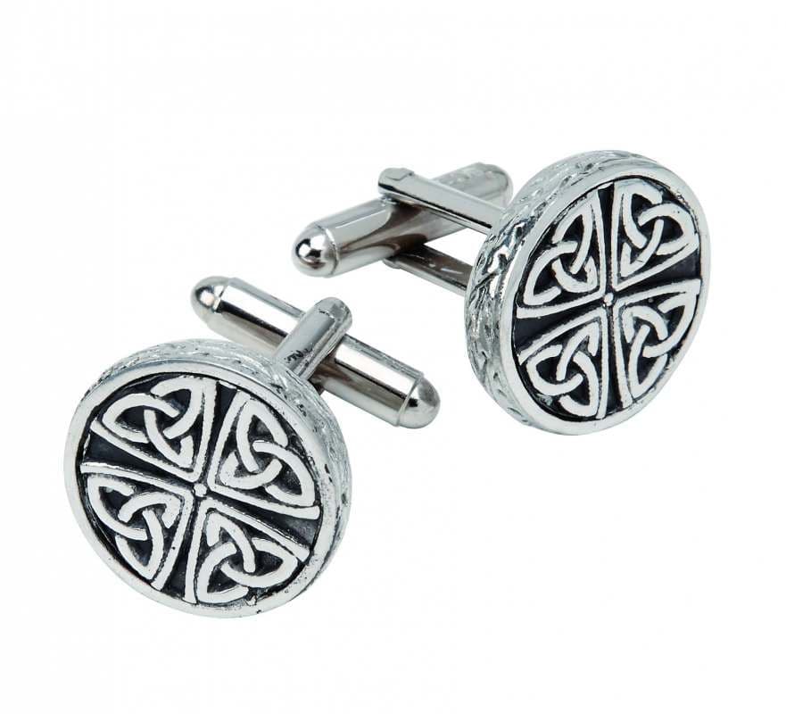 Scottish Traditional Celtic Luxury Polished Pewter Cufflinks Made in ...