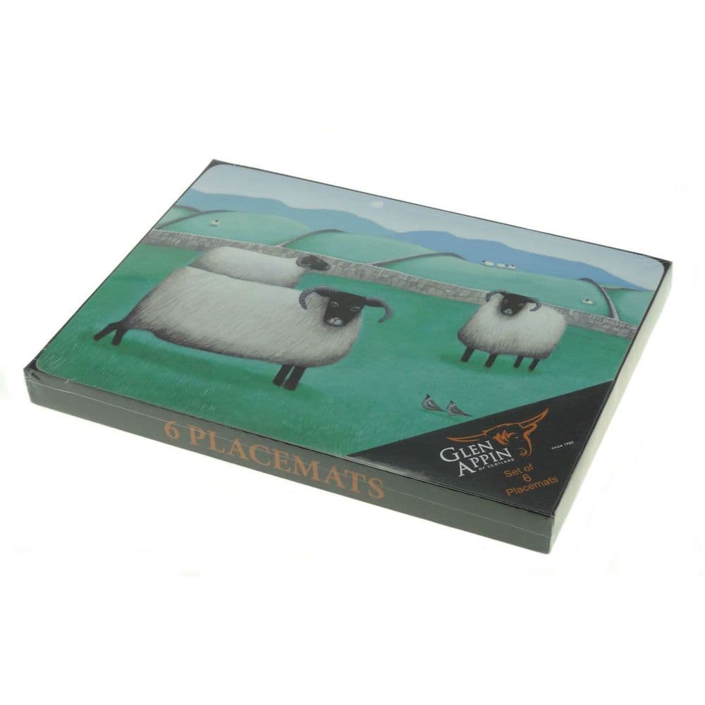 Sheep Scottish Table Placemat - Set of 6 placemats - Charming Scottish ...