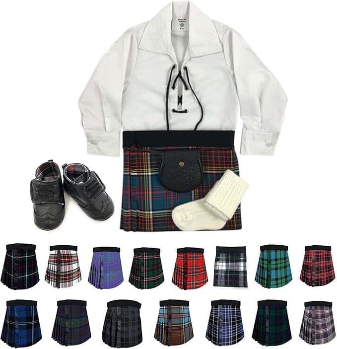 Traditional Baby Kilt Outfit for infants and toddlers - Scottish Tartan ...