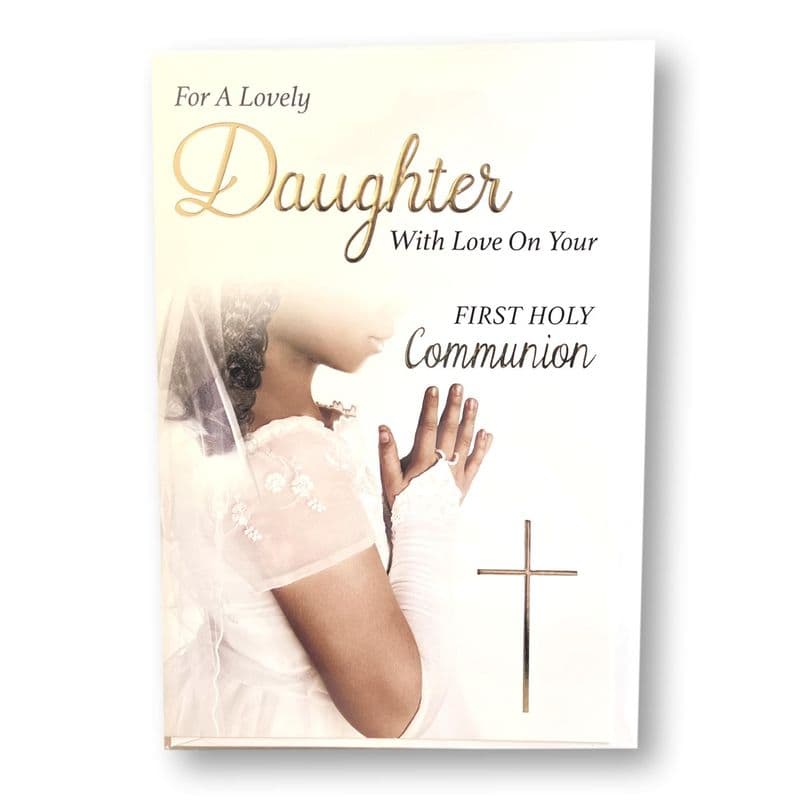 First Communion Day Card for a Lovely Daughter | Heaven's Blessings
