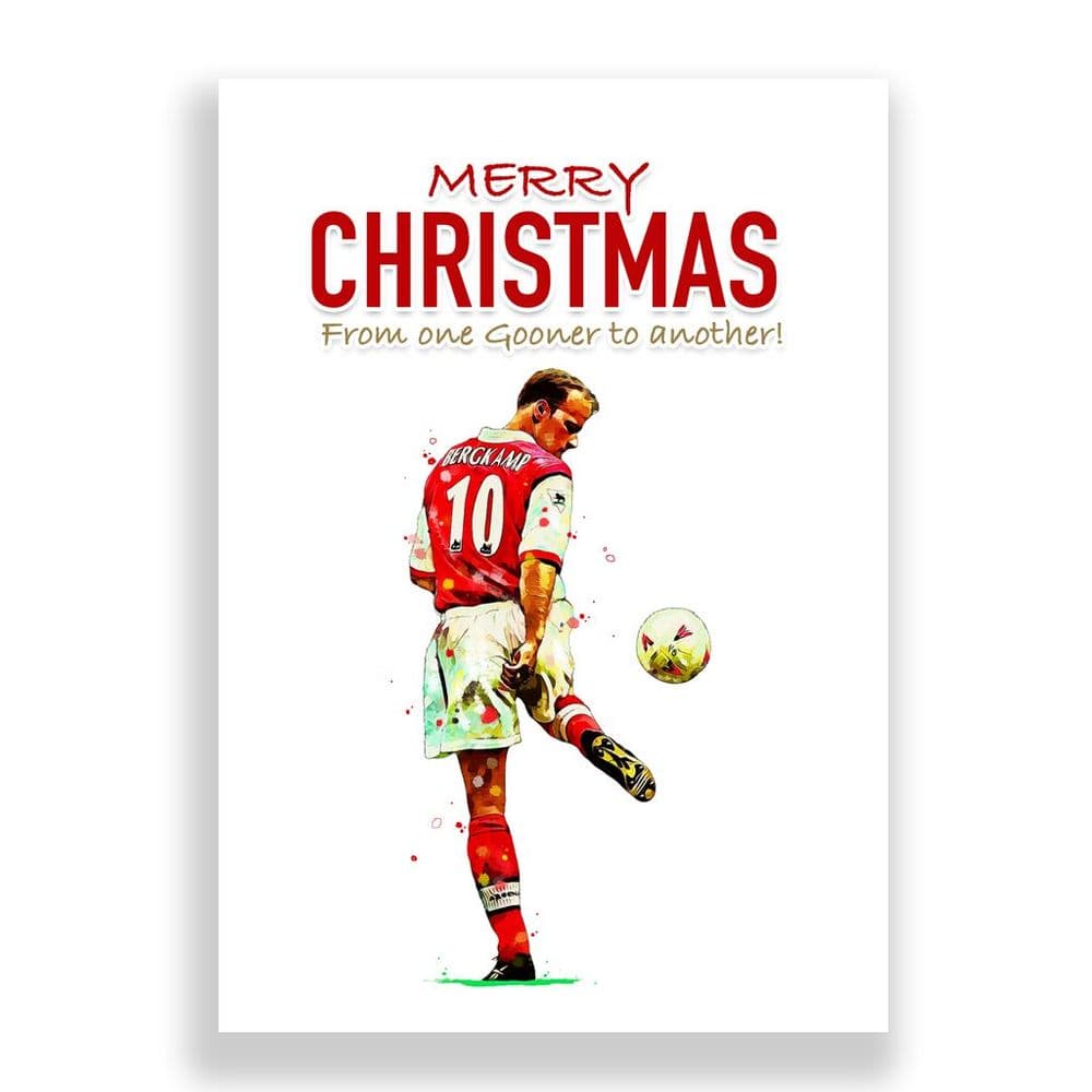 Arsenal Christmas Card Dennis Bergkamp