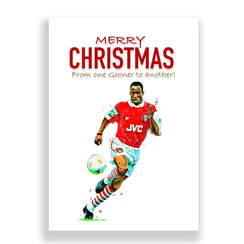 Arsenal Christmas Card Ian Wright