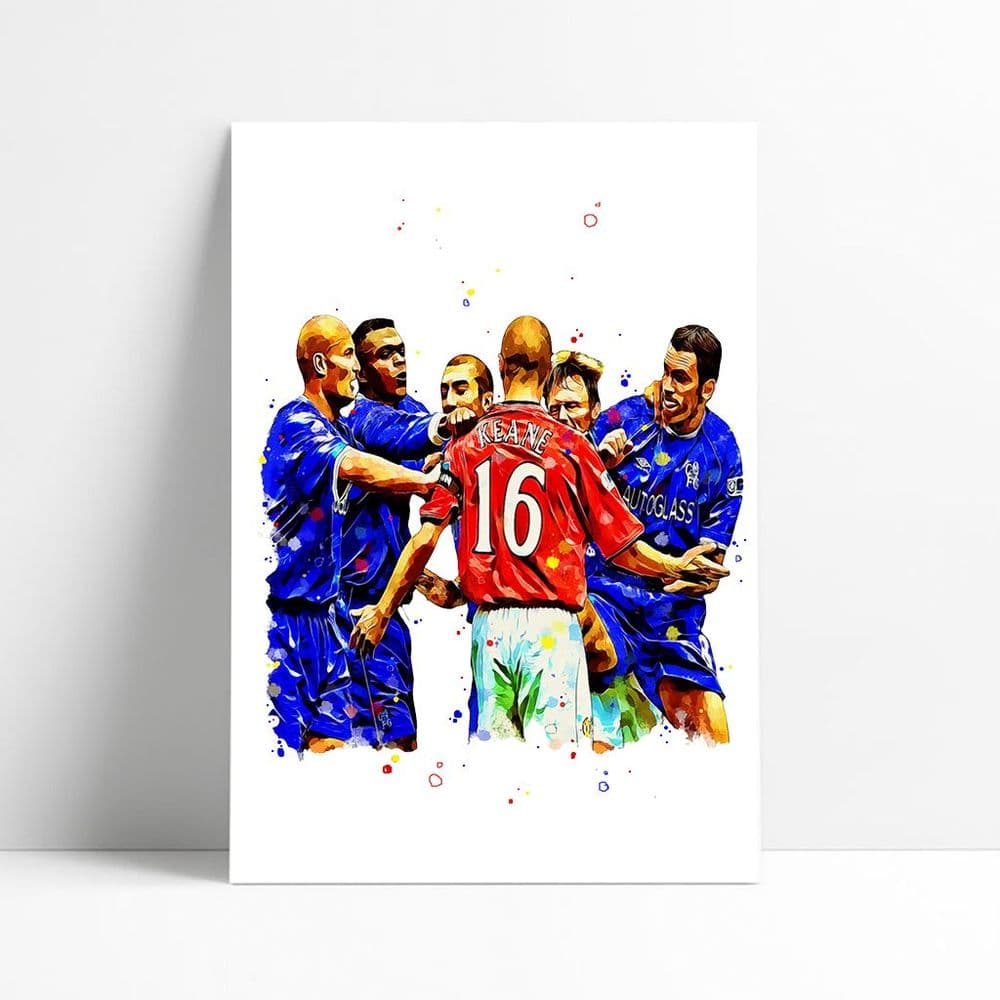 Manchester United Roy Keane Art Print 4
