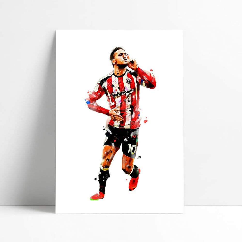 Sheffield United Billy Sharp Art Print