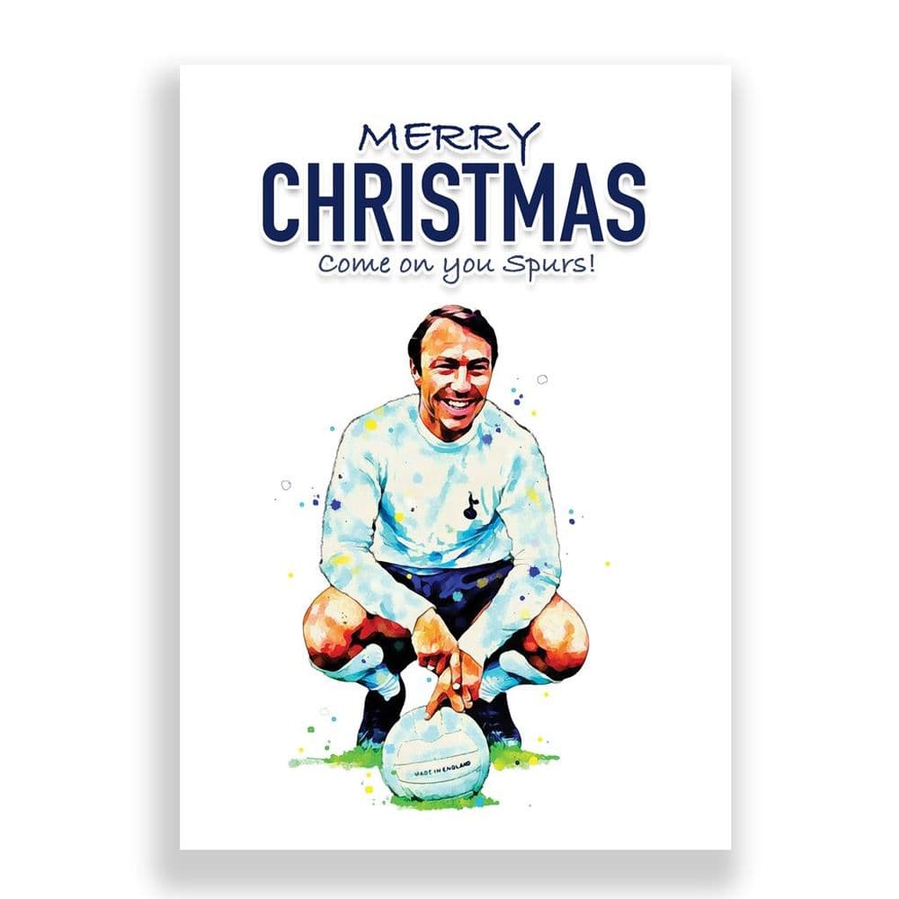 Tottenham Hotspur Christmas Card Jimmy Greaves