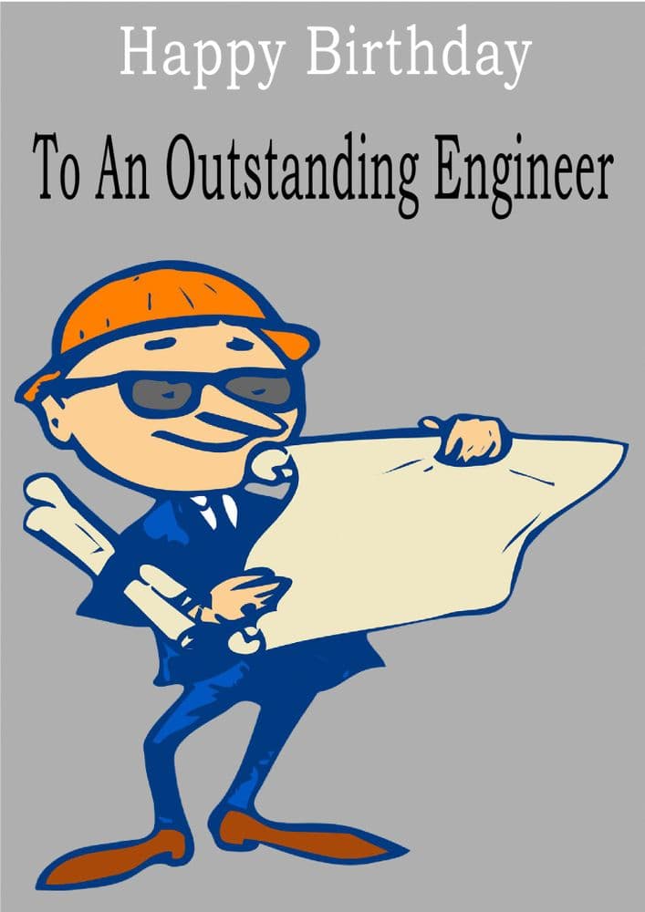 Engineer - Greeting Card