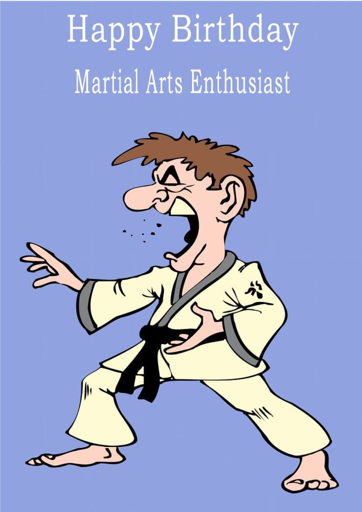 Karate Happy Birthday Cards