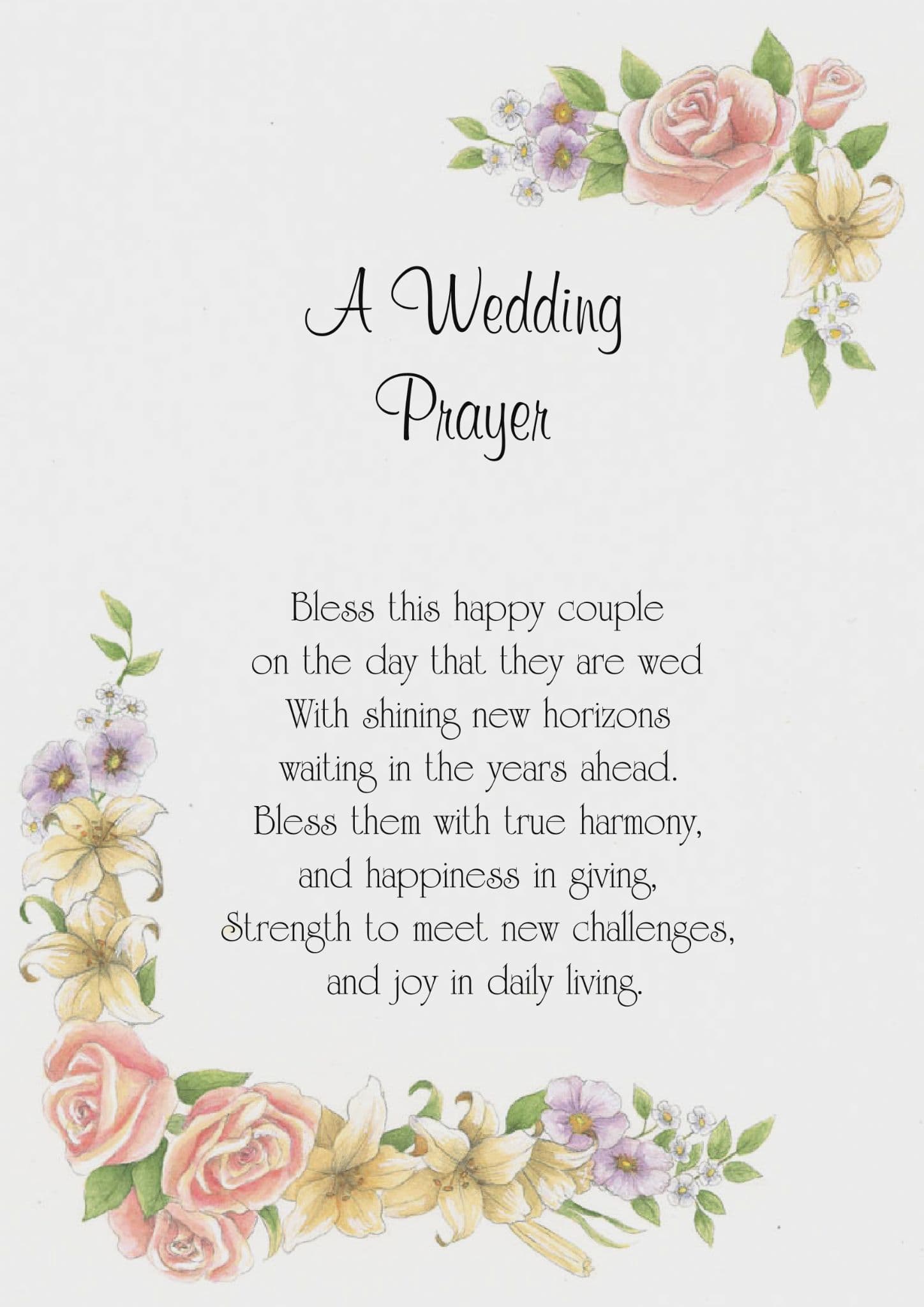 Prayer In Wedding A Prayer For My Daughter On Her Wedding Day