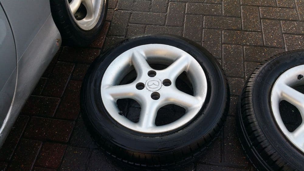 MAZDA MX5 5 SPOKE 14 INCH ALLOY WHEEL - SINGLE - ONE WHEEL ONLY - TSW ...