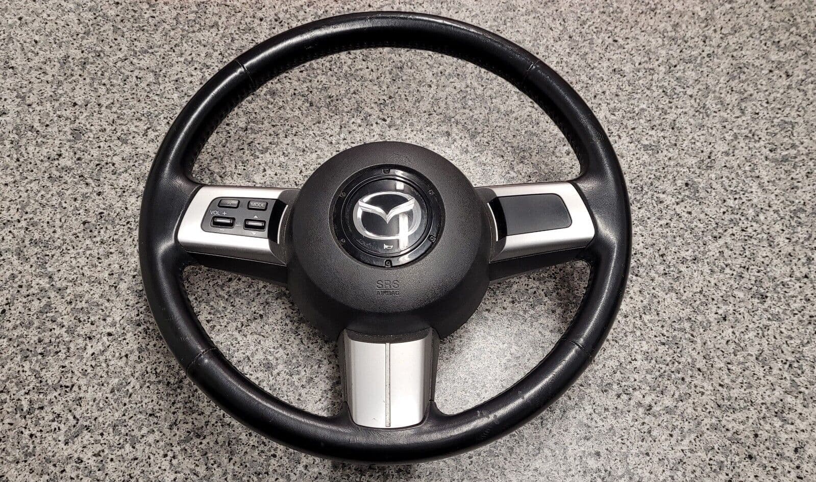 MAZDA MX5 MK3 2005 - 2014 ORIGINAL 3 SPOKE STEERING WHEEL SRS BAG - SEE ...