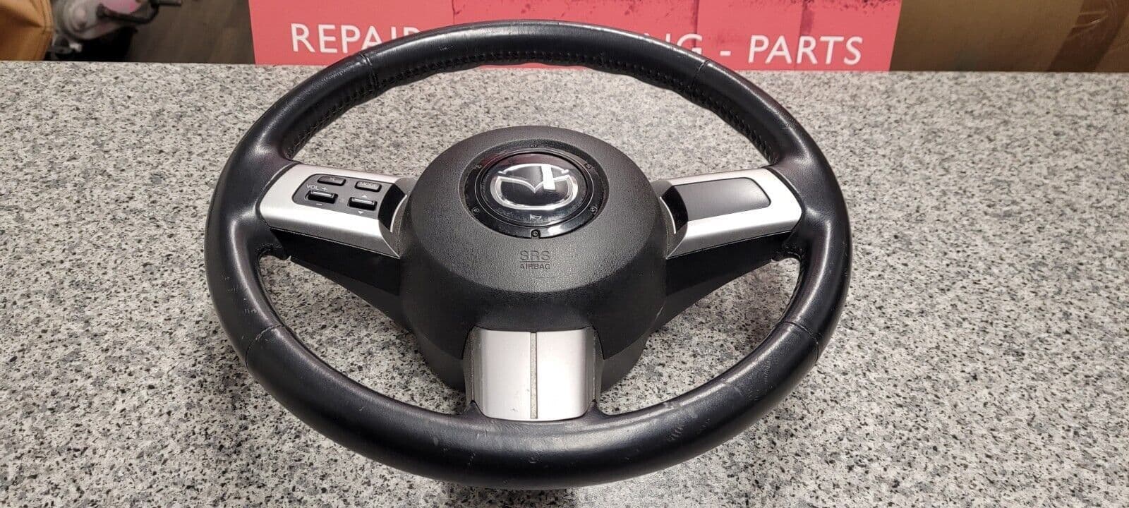 MAZDA MX5 MK3 2005 - 2014 ORIGINAL 3 SPOKE STEERING WHEEL SRS BAG - SEE ...
