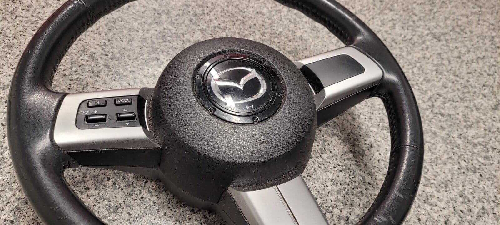 MAZDA MX5 MK3 2005 - 2014 ORIGINAL 3 SPOKE STEERING WHEEL SRS BAG - SEE ...