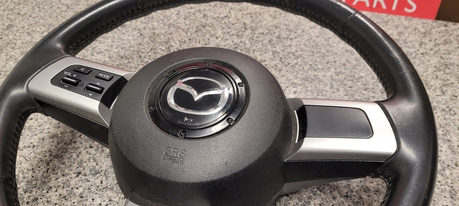 MAZDA MX5 MK3 2005 - 2014 ORIGINAL 3 SPOKE STEERING WHEEL SRS BAG - SEE ...