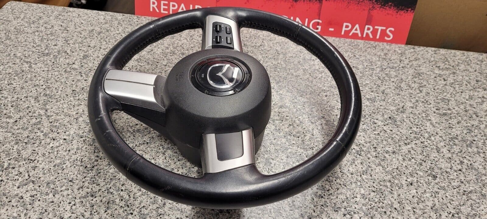 MAZDA MX5 MK3 2005 - 2014 ORIGINAL 3 SPOKE STEERING WHEEL SRS BAG - SEE ...