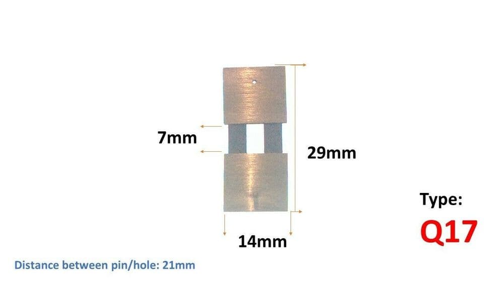 Brass Suspension Spring 29mm x 7mm x 14mm Type Q17
