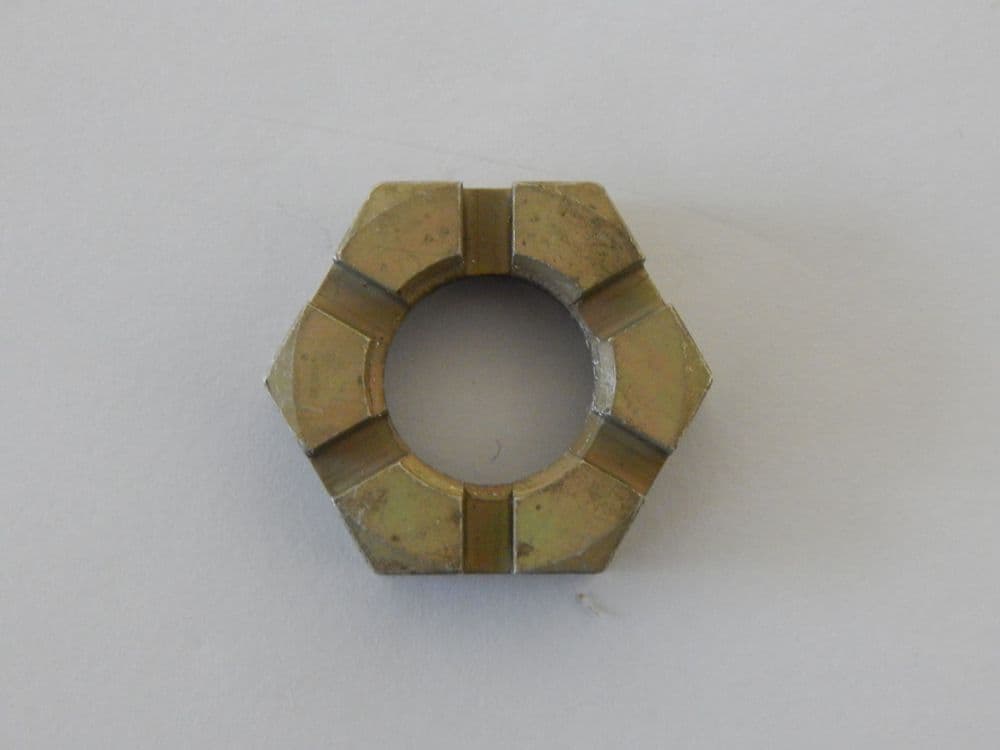 1 x 5/8" BSF Recessed Castle Nut Slotted Steel V21