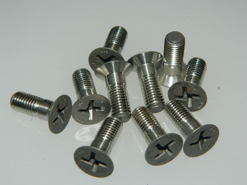 10 x 1/4" UNF Screw CSK Cruciform Head 11/16" Long Part NAS1790-C4R4 W15