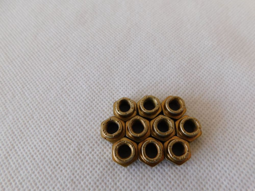 10 x 1/4 UNF Self Locking Nuts Part No MS21045-4 K7